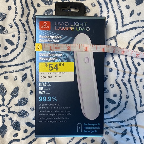 Globe | Other | Nwt Globe Handheld Uvc Light Lampe Rechargeable ...